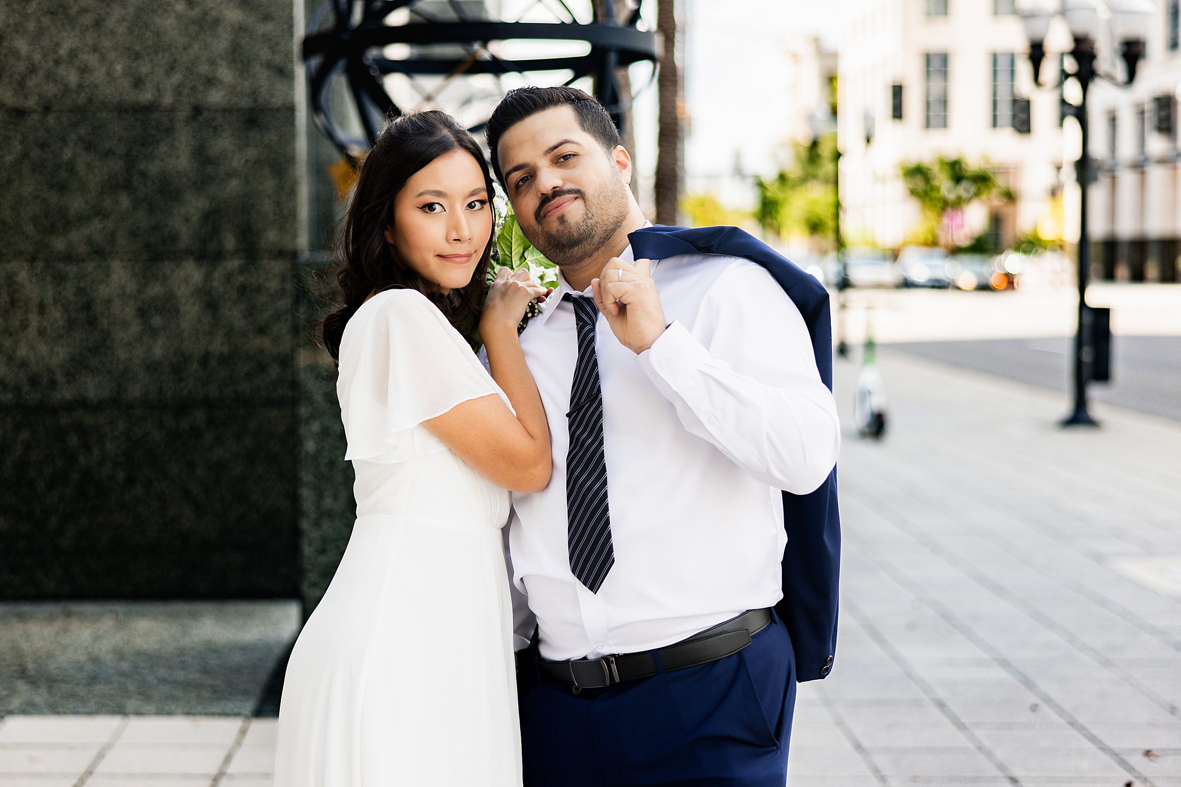 Multicultural family elopement at the Orlando Courthouse - Orlando Micro Wedding Photographer