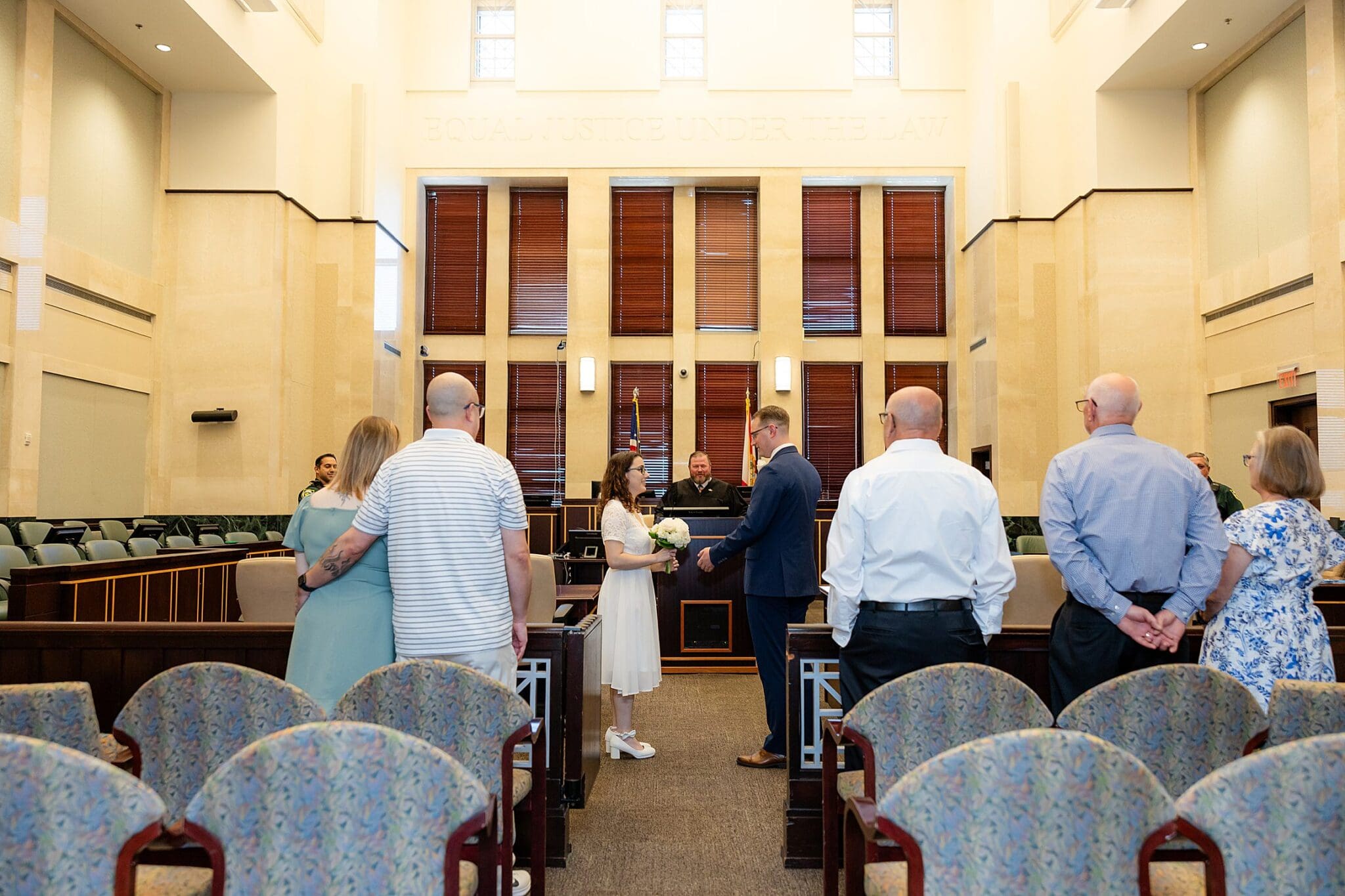 Courtroom Marriage with a judge at the Orange County Courthouse in ...